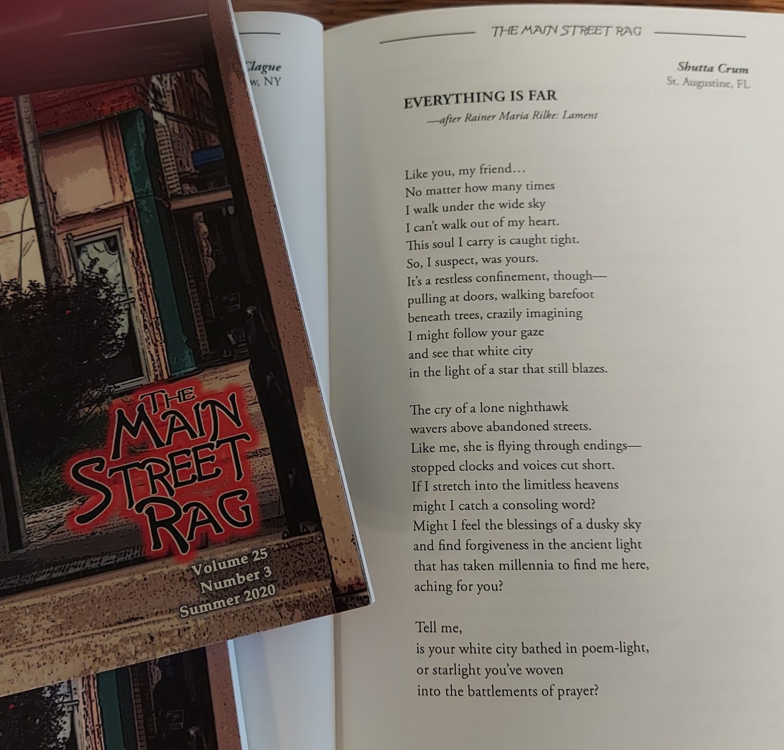 Main Street Rag Publishes a Poem by Shutta | Shutta Crum